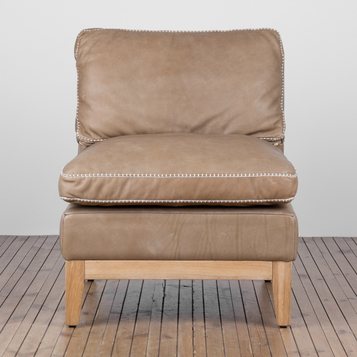 Кресло F300 Comoc 1 Seater With New Stitch, Bleu Nature | Home Concept