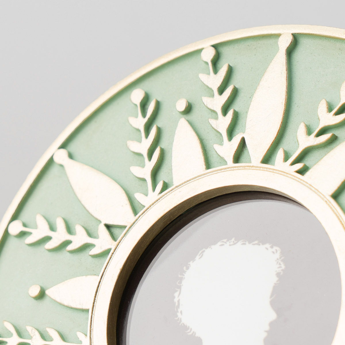 Рамка для фото Menthol Green Golden Ears Round Photo Frame, Chehoma ...