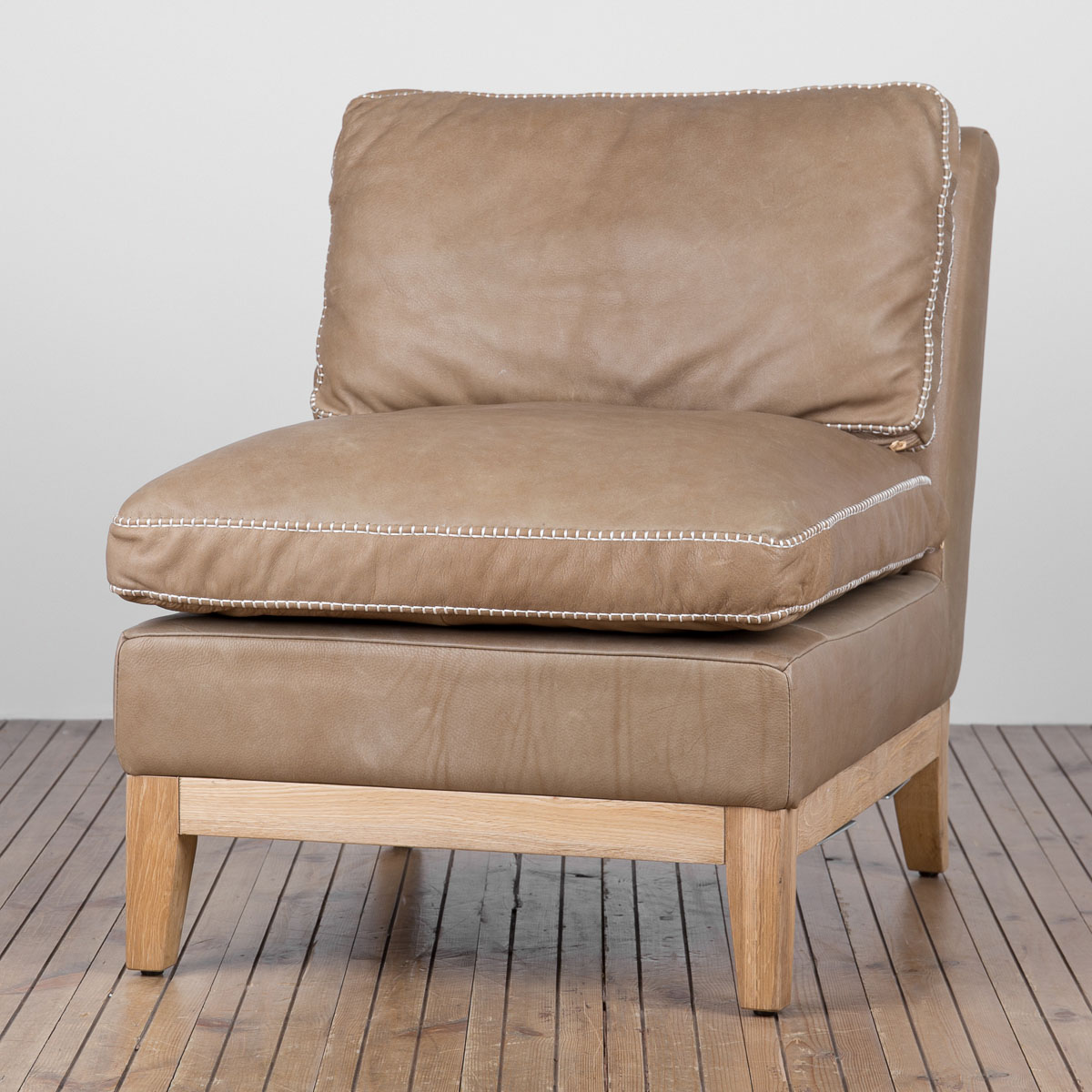 Кресло F300 Comoc 1 Seater With New Stitch, Bleu Nature | Home Concept