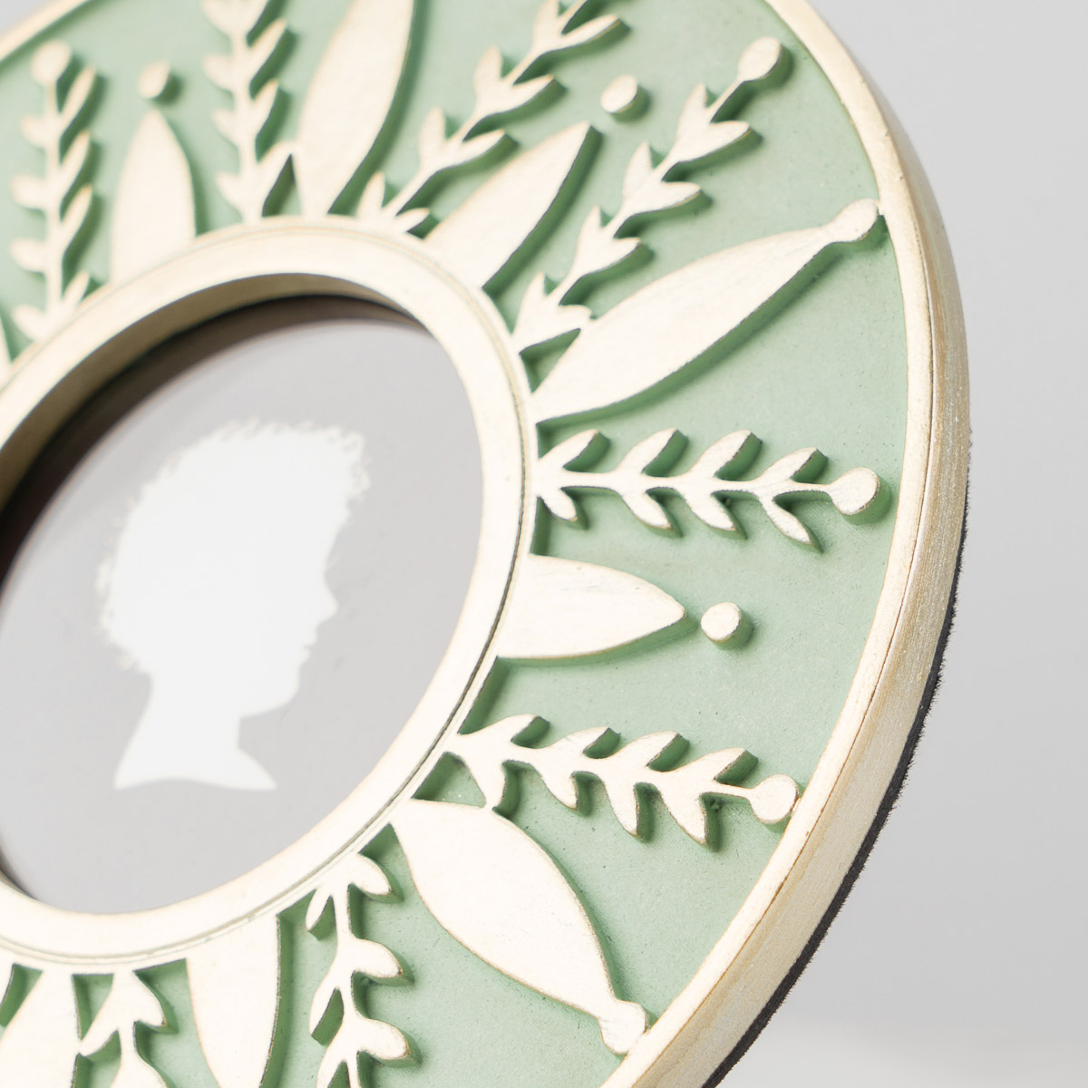 Рамка для фото Menthol Green Golden Ears Round Photo Frame, Chehoma ...