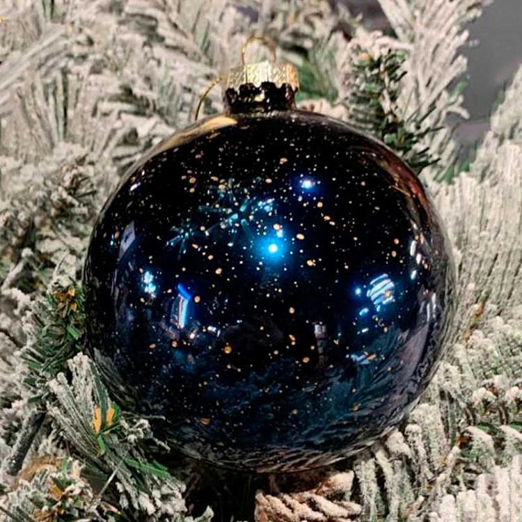 Ёлочная игрушка Glass Spotted Ball Blue 2 11 cm, Goodwill | Home Concept