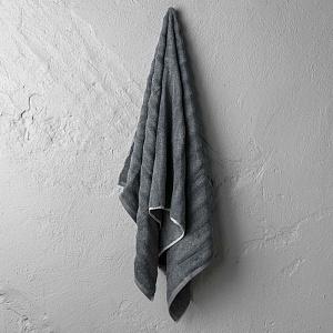 Банное полотенце Ash Ribbed Bath Towel Anthracite 70x140 cm | Home Concept
