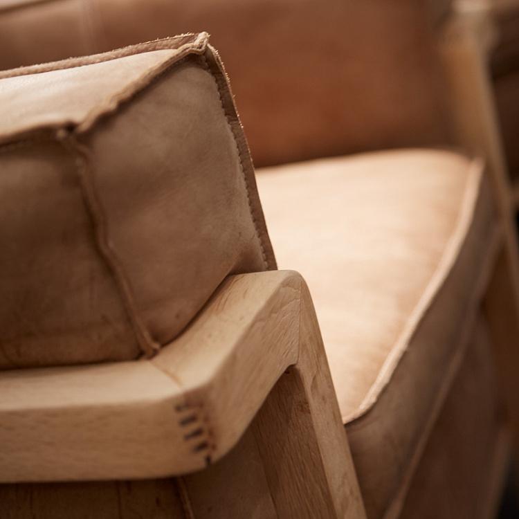 Кресло F284 Cobblewood 1 Seater With Reverse Stitch, Bleu Nature | Home ...