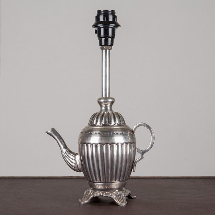 Настольная лампа без абажура Brass Tea Kettle Lamp With Black Fitting ...